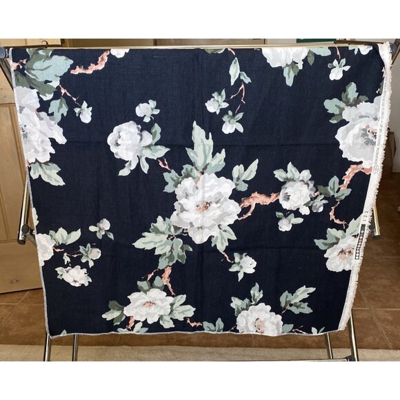 Waverly | Office | Waverly Linen Traditions Screen Print Floral Fabric ...